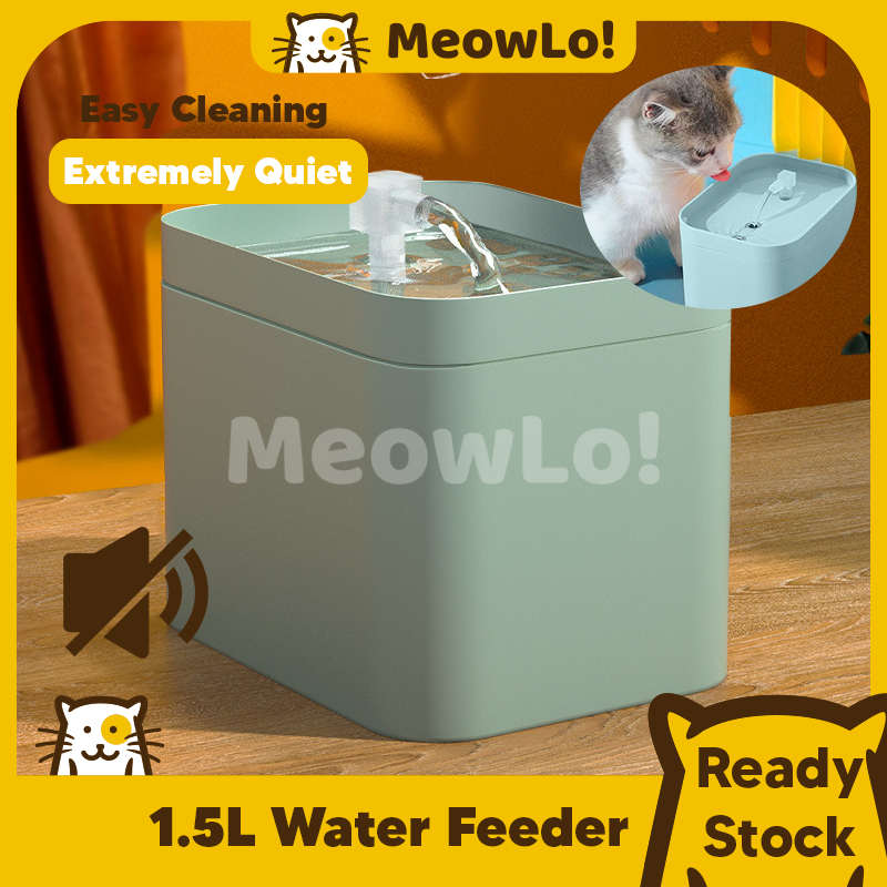 MeowLo 1.5L Pet Water Fountain Dog Water Feeder Cat Water Feeder Bowl ...