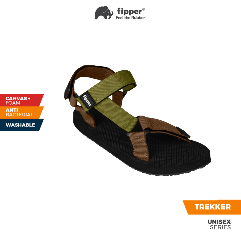 Fipper Limited Edition Trekker Nonrubber for Men - Brown/Green | Shopee ...