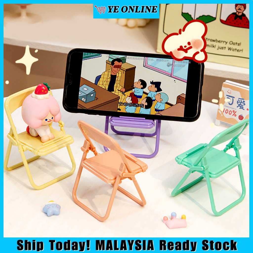 Mini Cute Practical Chair Stylish Mobile Phone Stand Handsfree Candy ...
