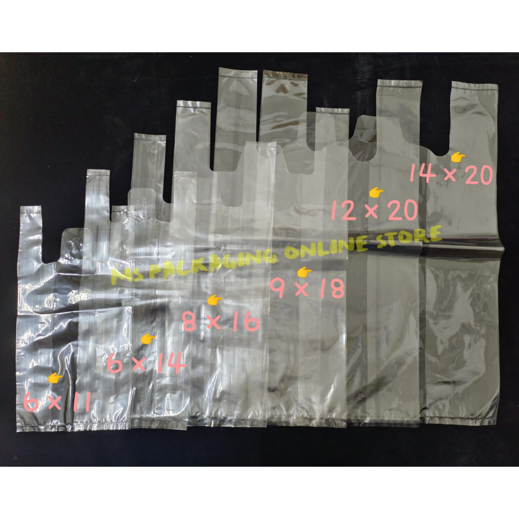 PP Singlet Bag [ 400gm± ] PP Clear Plastic Bag/Transparent Bag ...