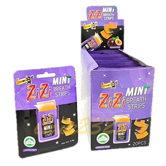20 Pcs Zizi Paper Mint Thin Candy Strawberry / Passion Fruit Mint ...