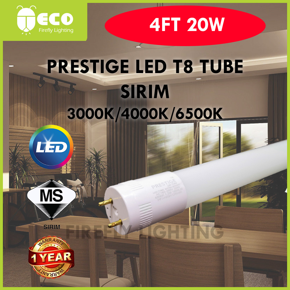 PRESTIGE LED T8 Tube 20W SIRIM [Warmwhite/ Coolwhite/Daylight] | Shopee ...