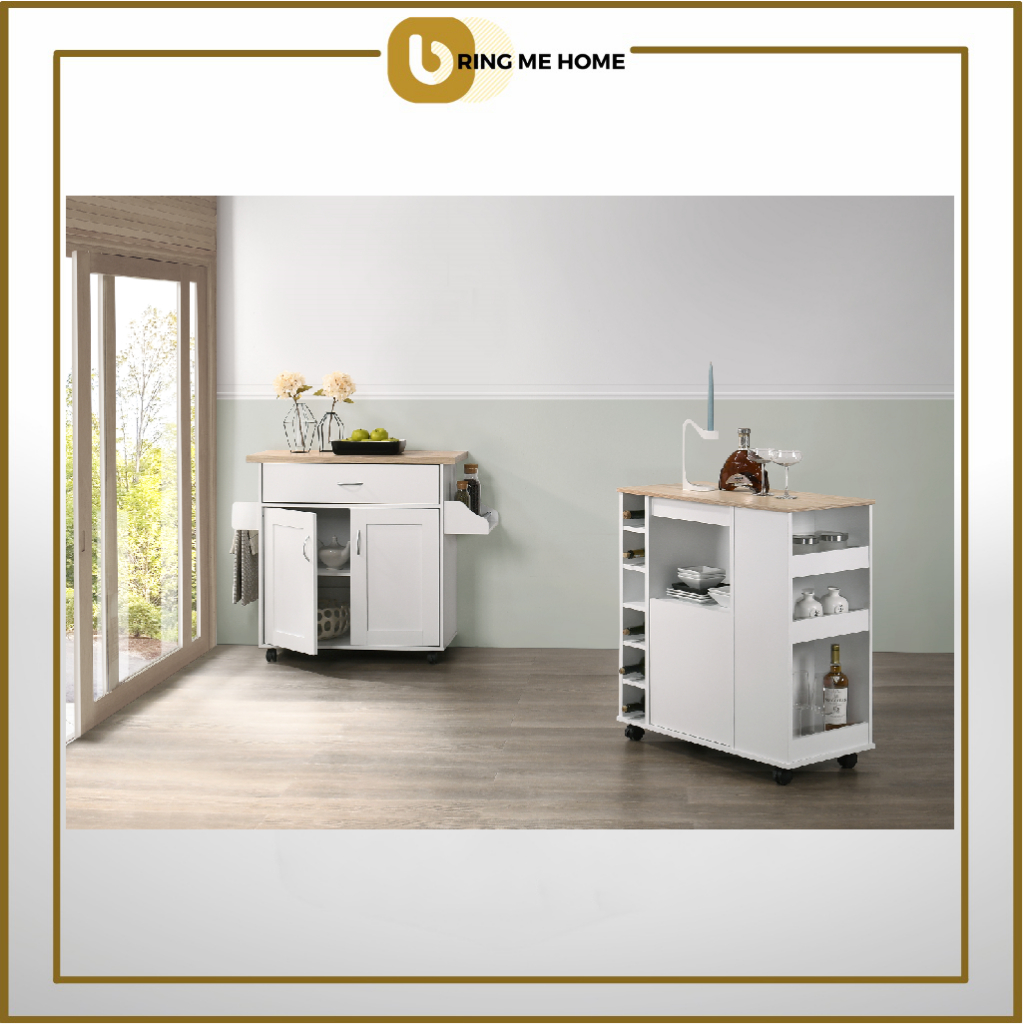 CONY Kitchen Trolley Rack Kitchen Island Table Cabinet Kitchen Table ...