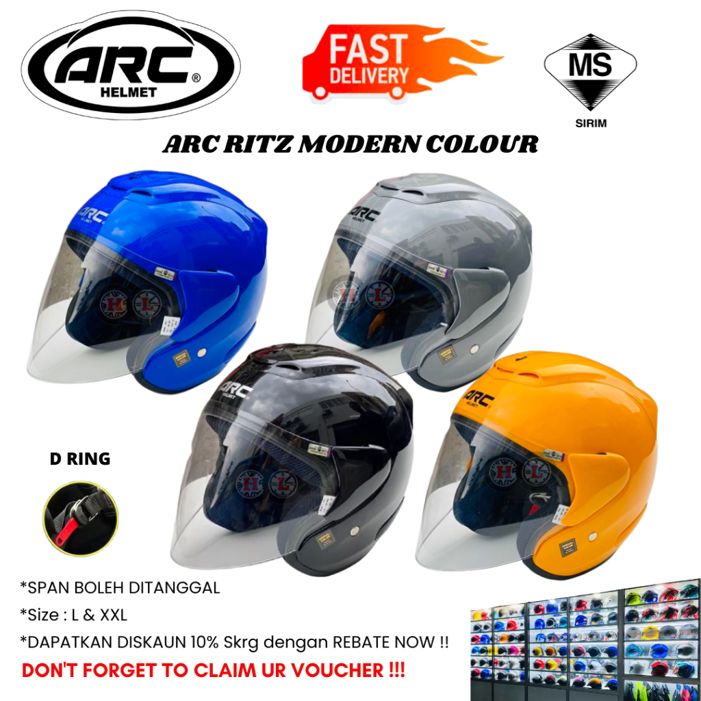 ARC RITZ MODERN COLOUR HELMET ARC ORIGINAL ( HELMET ARC RITZ MODERN ...