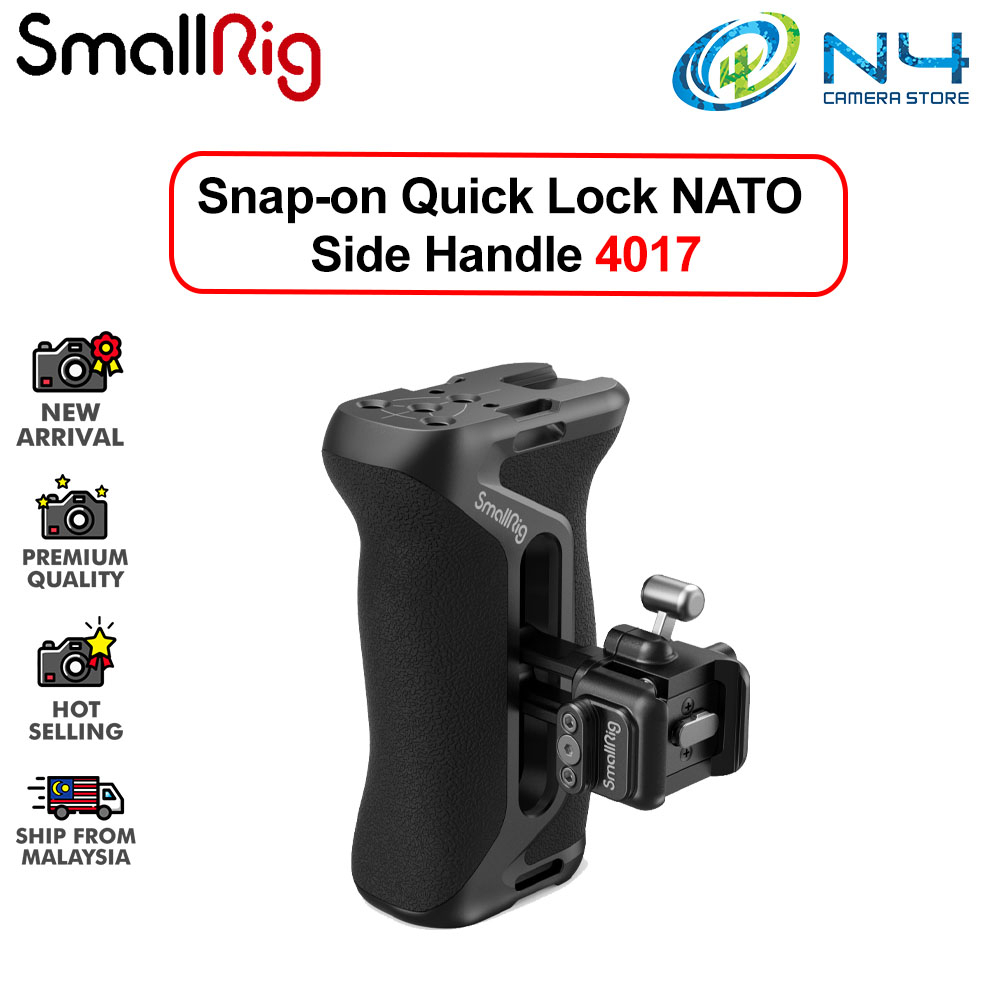 SmallRig Snap-on Quick Lock NATO Side Handle for Smartphone Cage Phone ...
