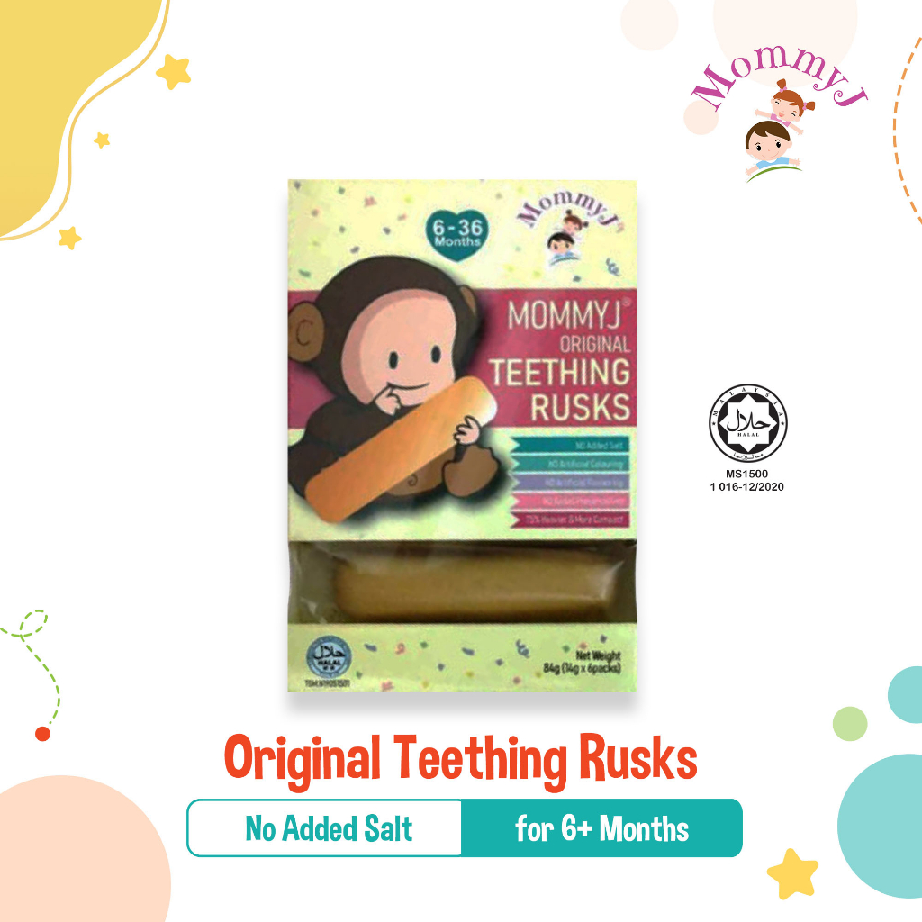 MommyJ Baby Teething Rusk for 6M+ | Shopee Malaysia