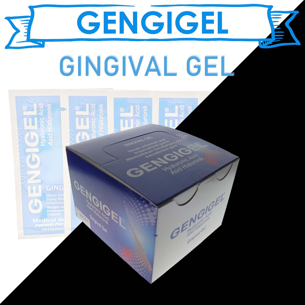Gengigel® 100's Sachet 1ml Gingiva Gel Oral Gel Ulcer (Hyaluronic Acid ...
