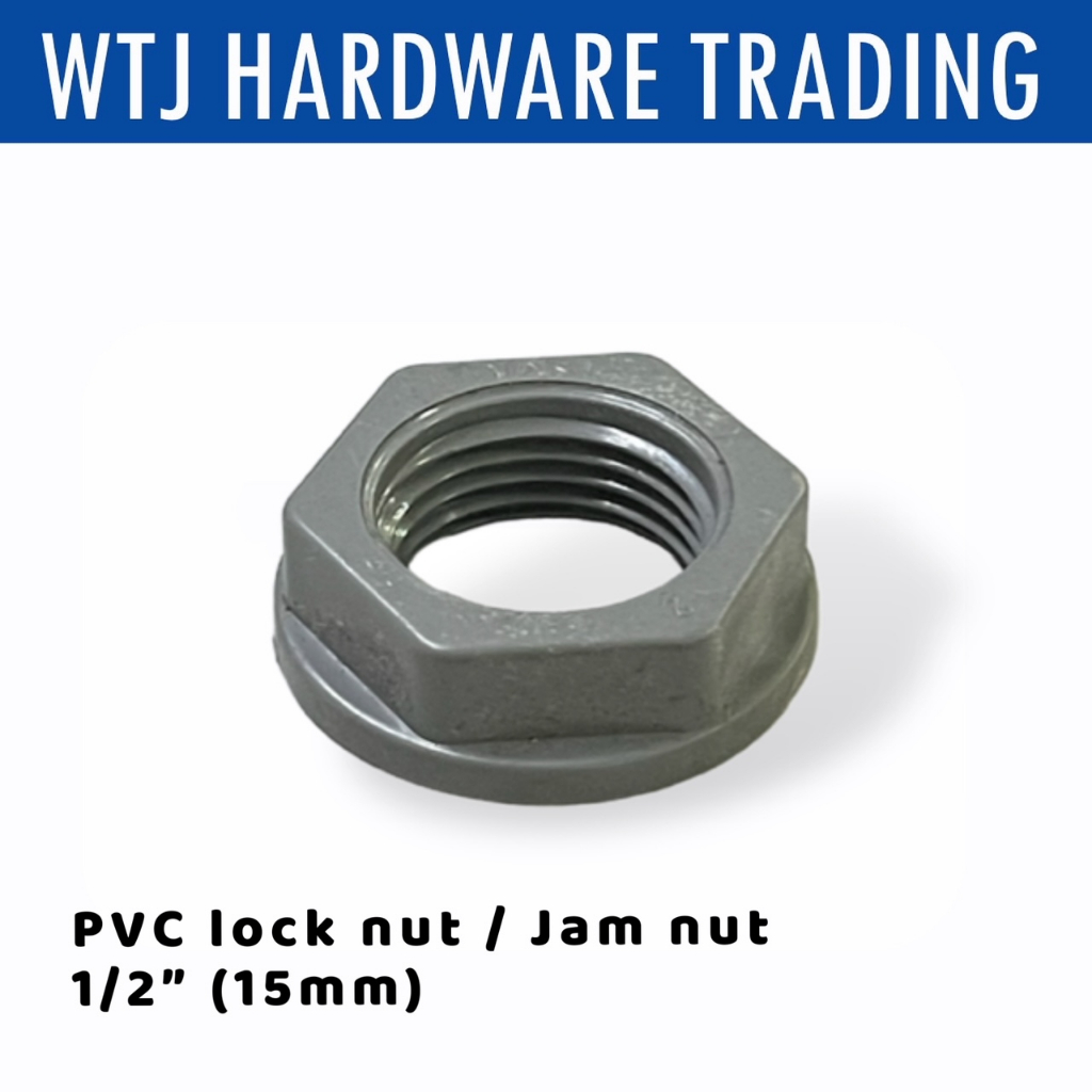 PVC Lock nut / Jam nut 1/2" (15mm Malaysia Standard) | Shopee Malaysia