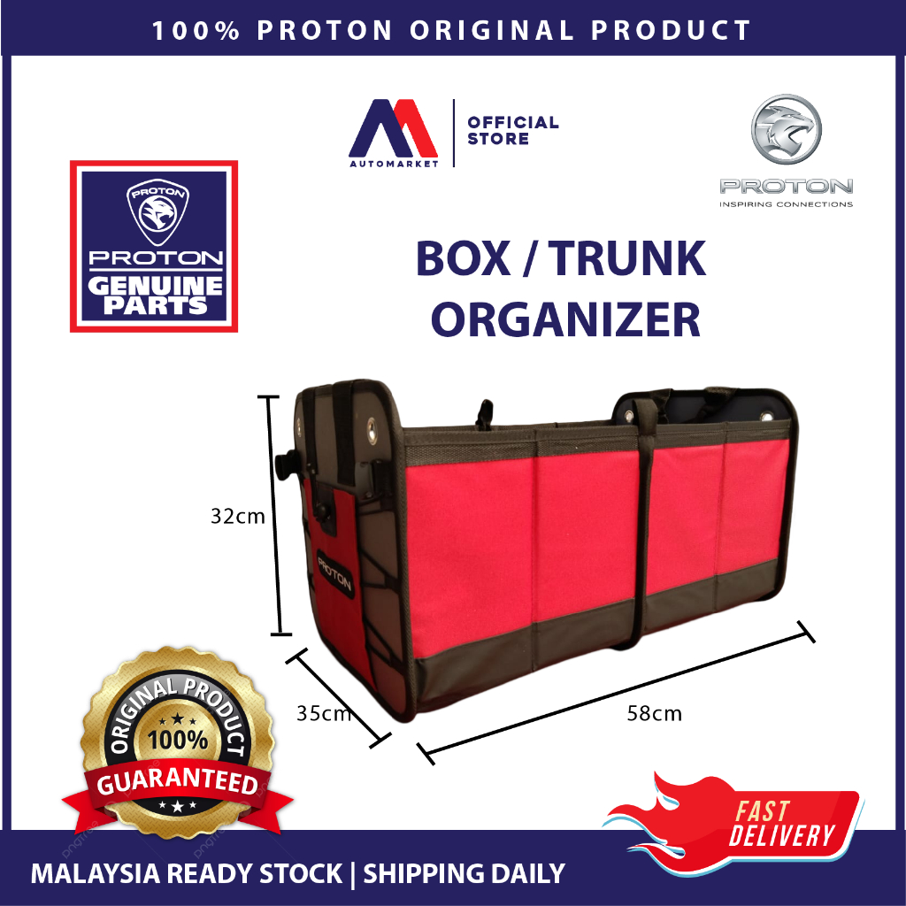BOX / TRUNK ORGANIZER PROTON [100% ORIGINAL PROTON] | Shopee Malaysia