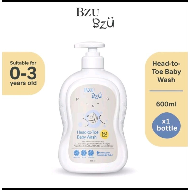 BZU BZU Head to Toe Body Shampoo 600ml EXP 2027 | Shopee Malaysia