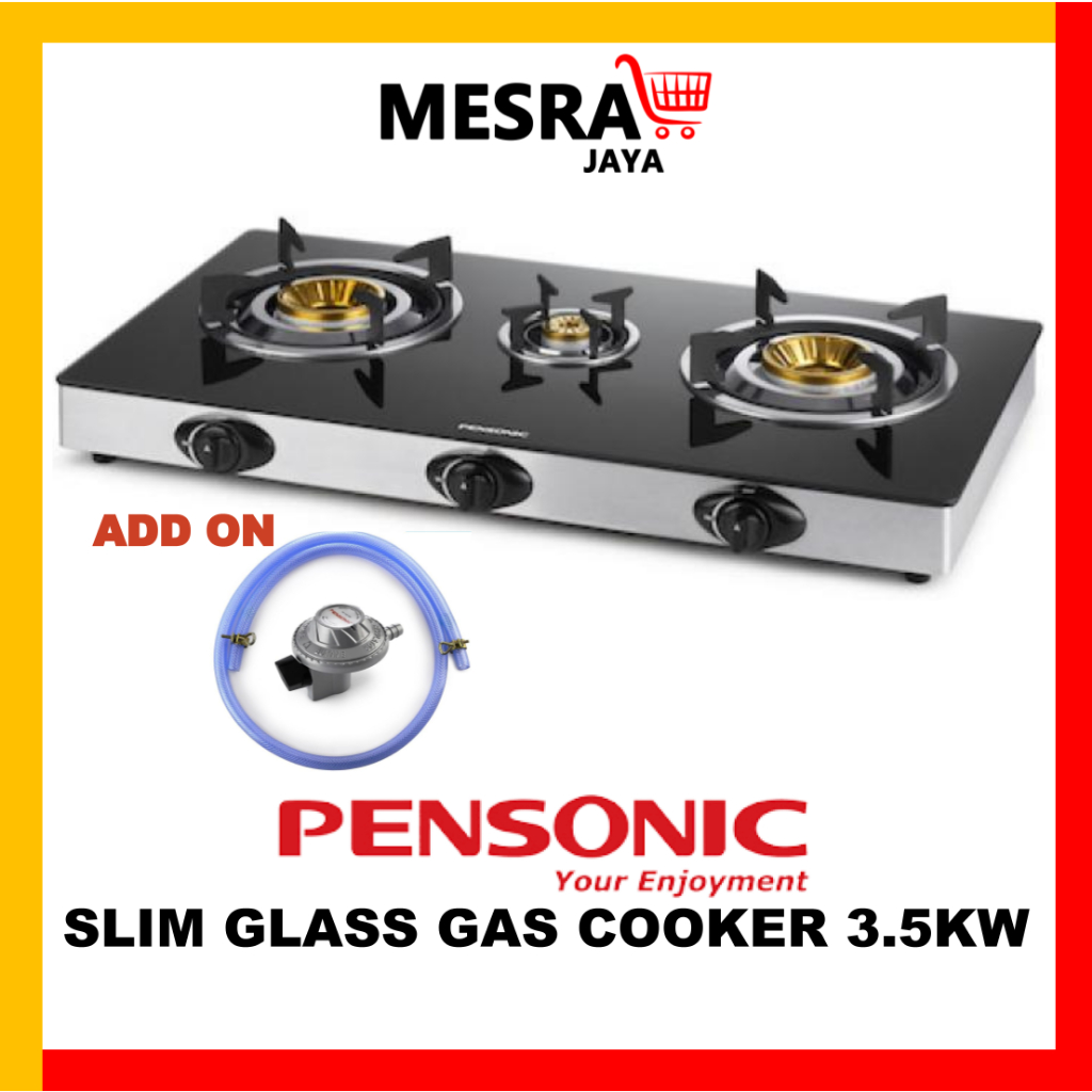 PENSONIC PGC3201G SLIM GLAS-TOP GAS COOKER DAPUR GAS KACA | Shopee Malaysia