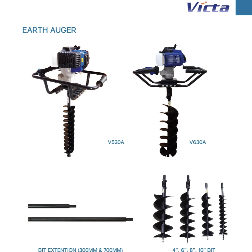 VICTA V520A | V630A Heavy-Duty Earth Auger | Auger Bumi | Hole ...