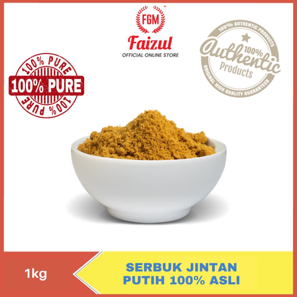 Serbuk Jintan Putih 100% Asli / 100% Pure Cumin Powder 1KG | Shopee ...