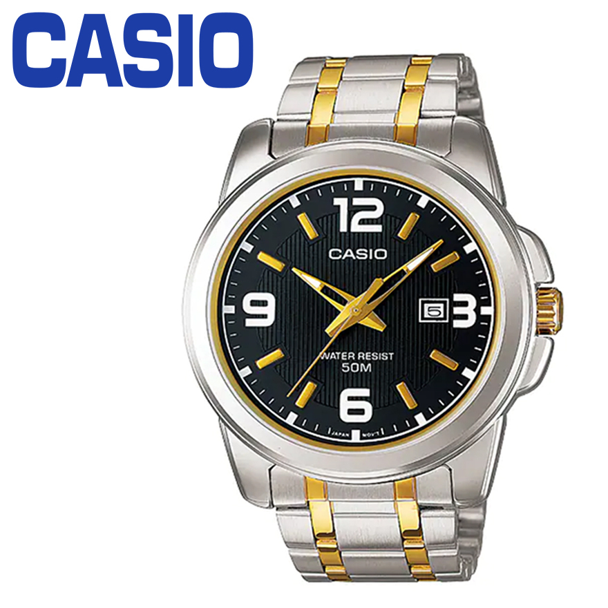 Casio Elegant Luxury Men's Watch MTP-1314SG-1A | Shopee Malaysia