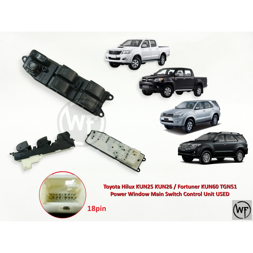 Toyota Hilux KUN25 KUN26 / Fortuner KUN60 TGN51 Power Window Main ...
