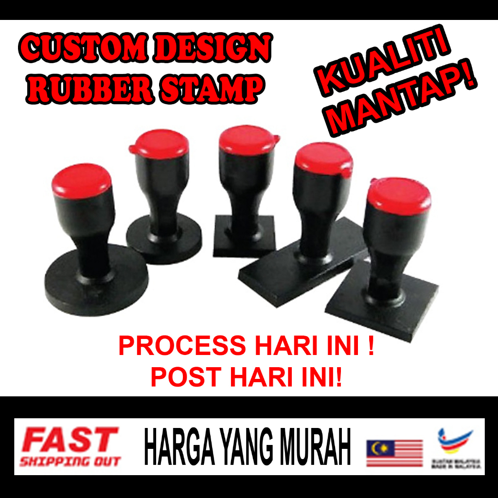 RUBBER STAMP Syarikat/Cop Persatuan/Cop Jawatan Guru/Tentera/Bank/Cop ...