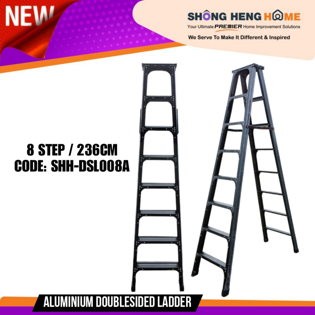 [HOTDEALS] SHH DSL Heavy Duty Aluminium Double sided Ladder (5-STEPS/6 ...