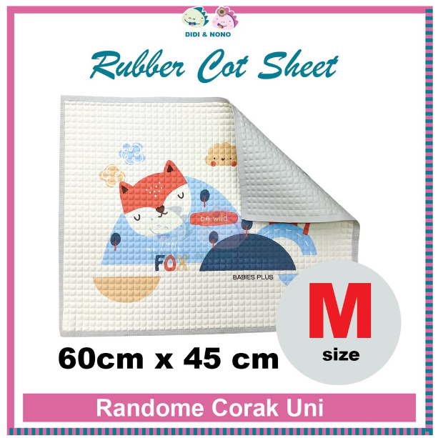 Baby Air filled Rubber Cot Sheet (60cm x 90cm) (45cm x 90cm) Alas Getah ...