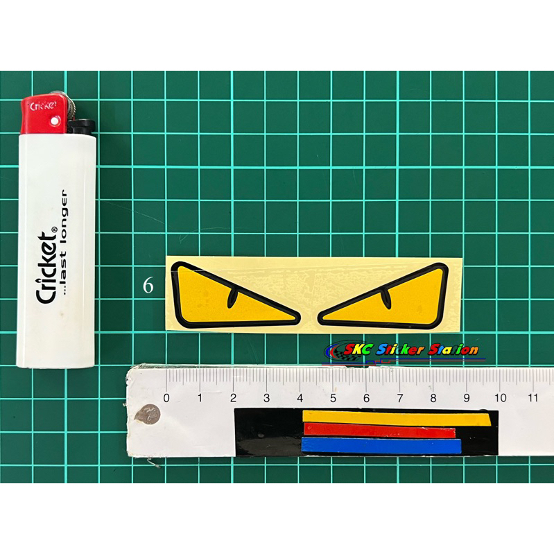 Fendi Eye / Monster Eye / Devil Eye Sticker Cutting Overlapping ...