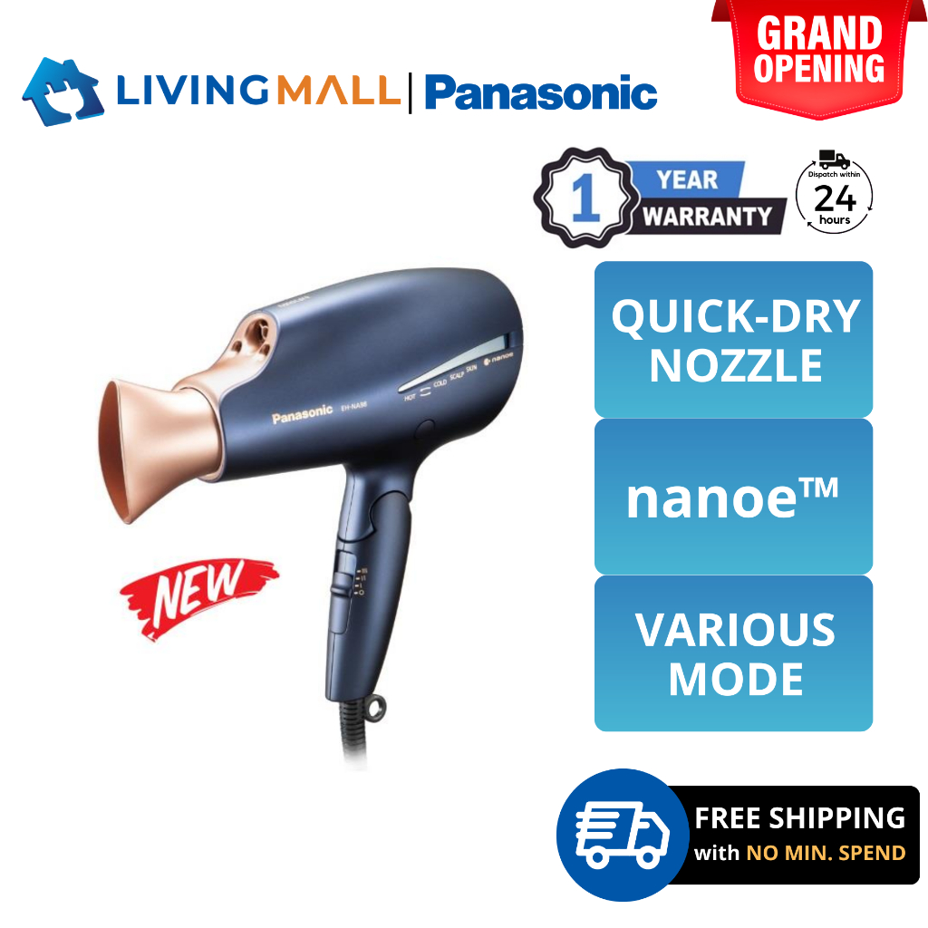 [𝐅𝐑𝐄𝐄 𝐃𝐄𝐋𝐈𝐕𝐄𝐑𝐘] PANASONIC EH-NA98 (2023 NEW COLOR) NANOE HAIR DRYER ...