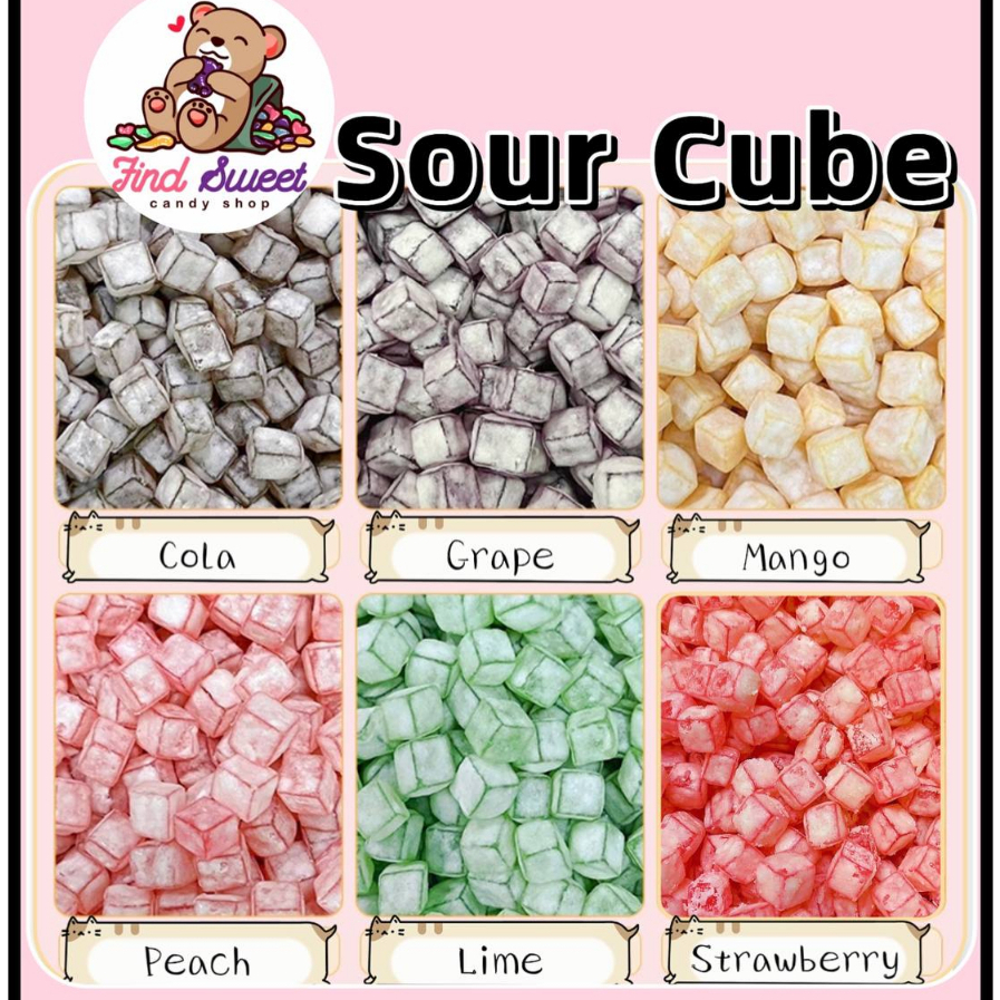 SOUR CUBE GULAGULA Marshmallows GERMANY CANDY MIX JUICE JELLY SWEET ...