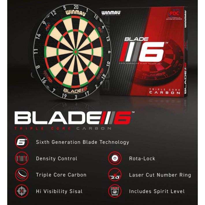 WINMAU BLADE 6 TRIPLE CORE DARTBOARD | Shopee Malaysia