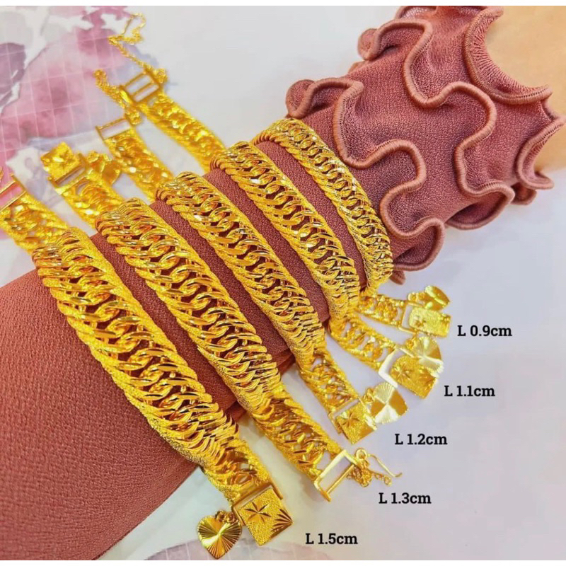 Original emas Bangkok Design Rt lipan kait 3 dewasa ada cop 916 + Free ...
