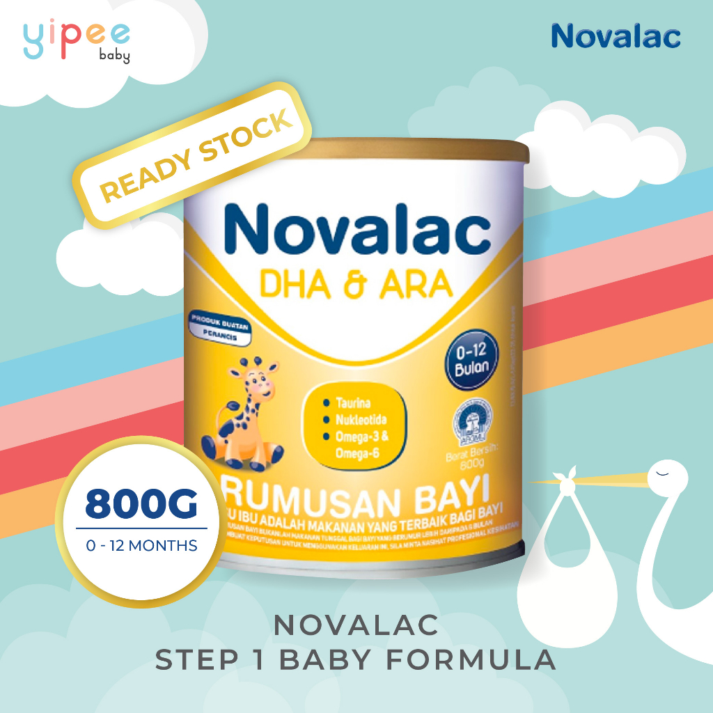 [Ready Stock] 800g Novalac DHA & ARA / 0-12 Months ( New Born Milk Powder ) | Shopee Malaysia