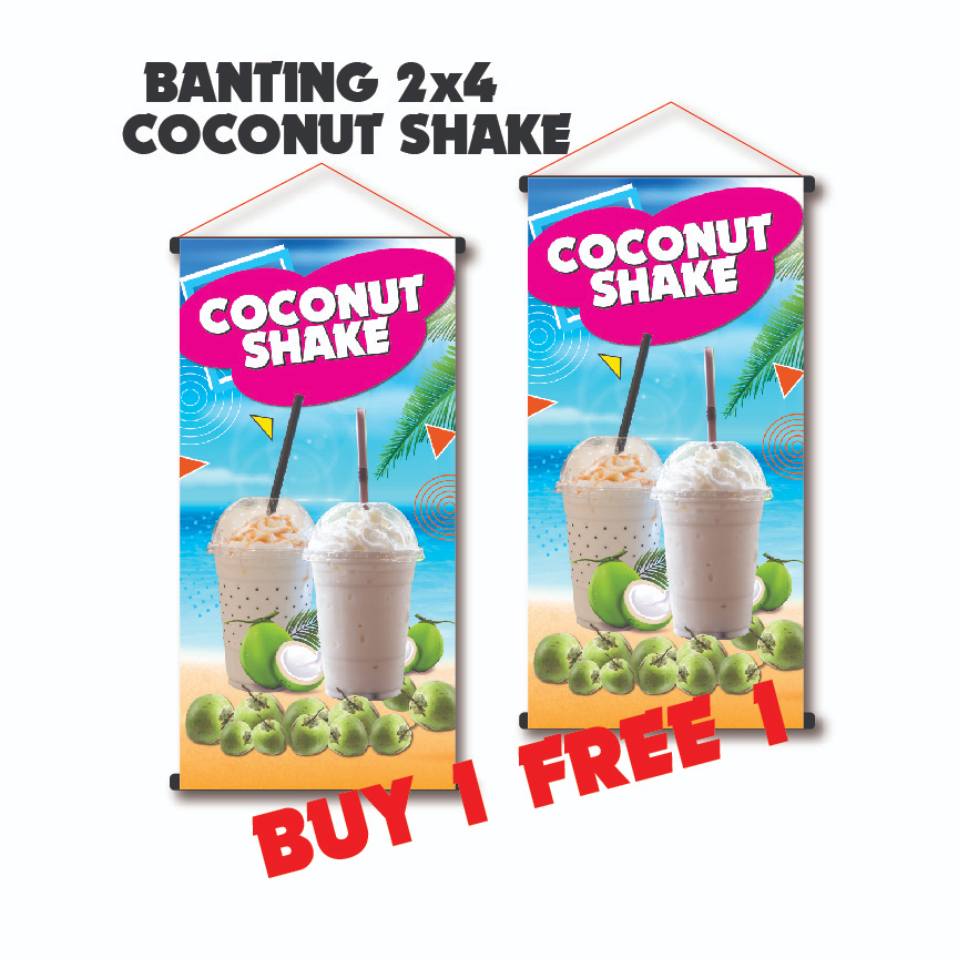 BANTING 2x4 COCONUT SHAKE (Buy 1 Free 1) | Shopee Malaysia