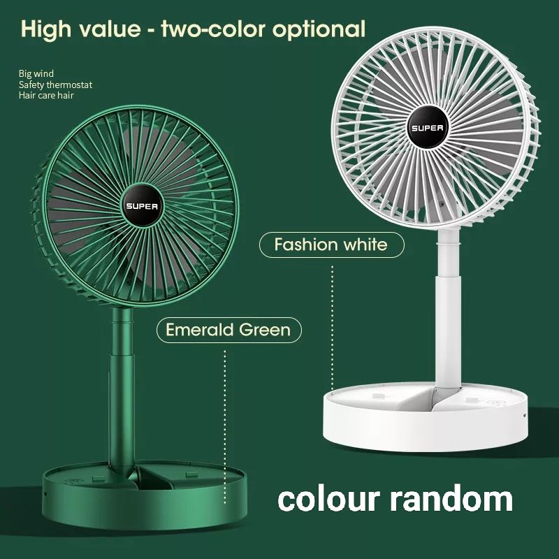 Promotion！Telescopic Folding Rechargeable Fan | Shopee Malaysia