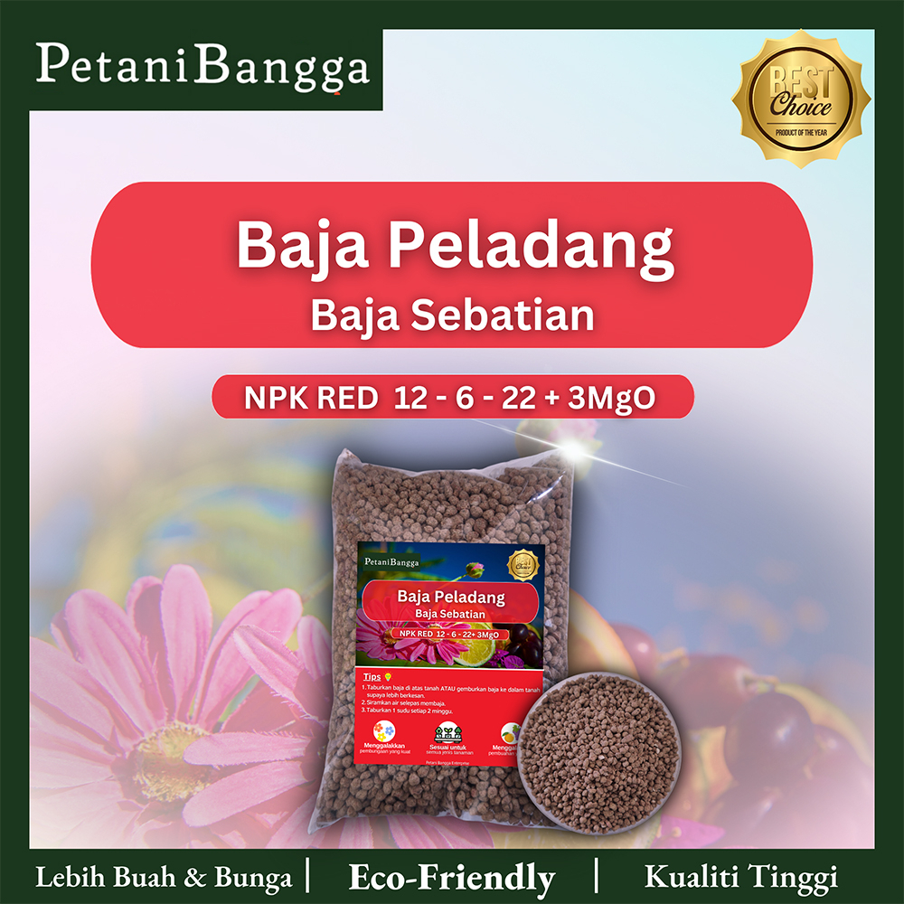 1kg Baja Peladang / Baja Sebatian NPK RED 12-6-22 + 3MgO | Shopee Malaysia