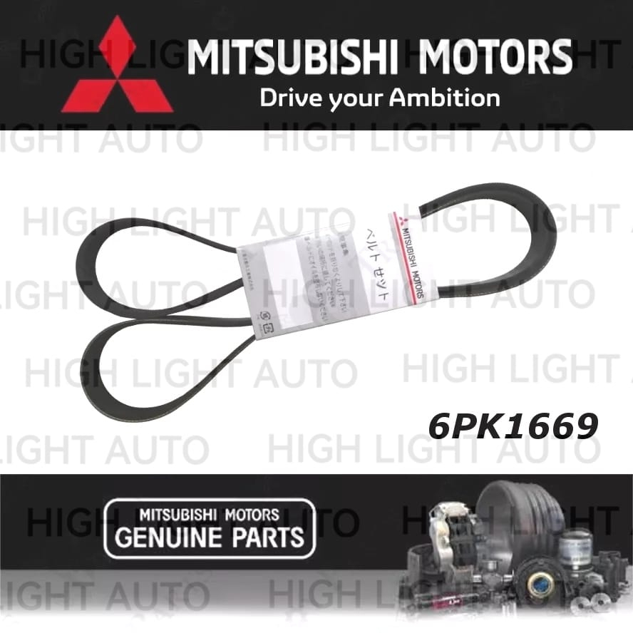 Original Mitsubishi Fan Belt 6PK1669 ( 6PK1665 / 6PK1670 ) Proton Saga FLX Exora Bold Preve ...