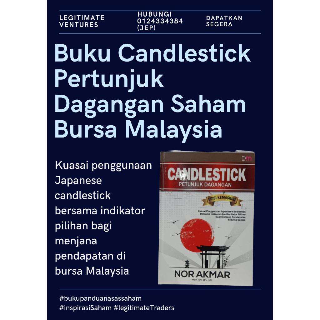 Buku Candlestick Pertunjuk Dagangan Saham Bursa Malaysia | Shopee Malaysia