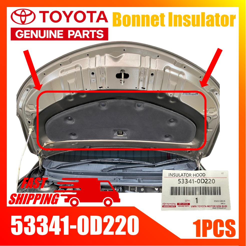 Genuine Toyota Front Bonnet Insulator 53341-0D220 – Toyota Vios ...