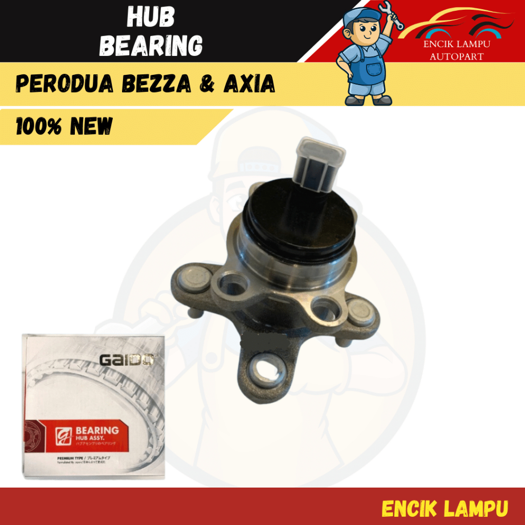 Gaido Rear Wheel Bearing Hub Assy Perodua Axia Bezza Original | Shopee ...