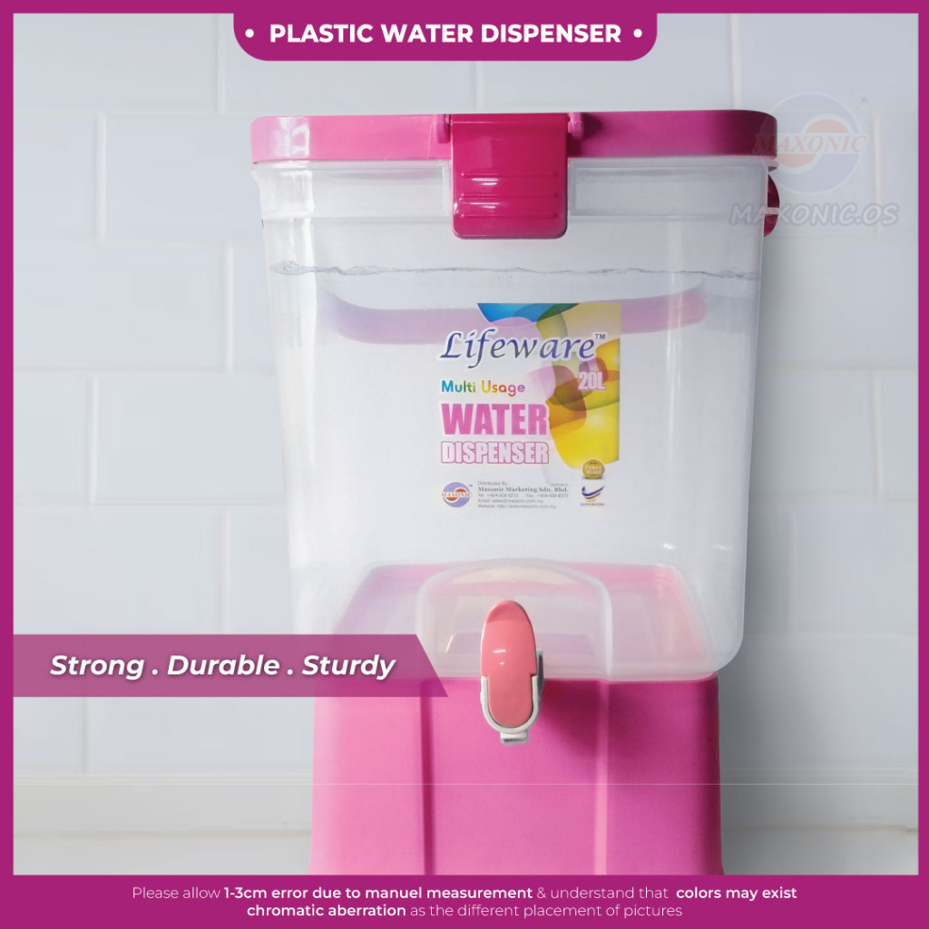 MAXONIC 20L/27L PLASTIC WATER DISPENSER HOT & COLD | WATER CONTAINER ...