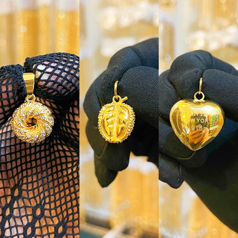 LOKET DURIAN / LOKET LOVE / LOKET DONUT COP 916 ( Emas bangkok / Emas ...