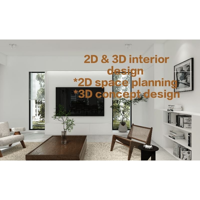 Interior design for 2D space planning and 3D concept design - House ...