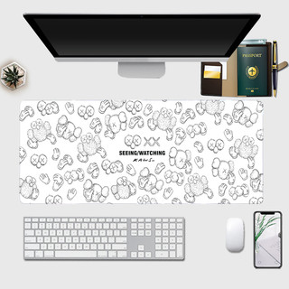 Kaws Gaming Mouse Pad 80x30cm Cartoon Extra Large Anti-Slip Desk Mat ...