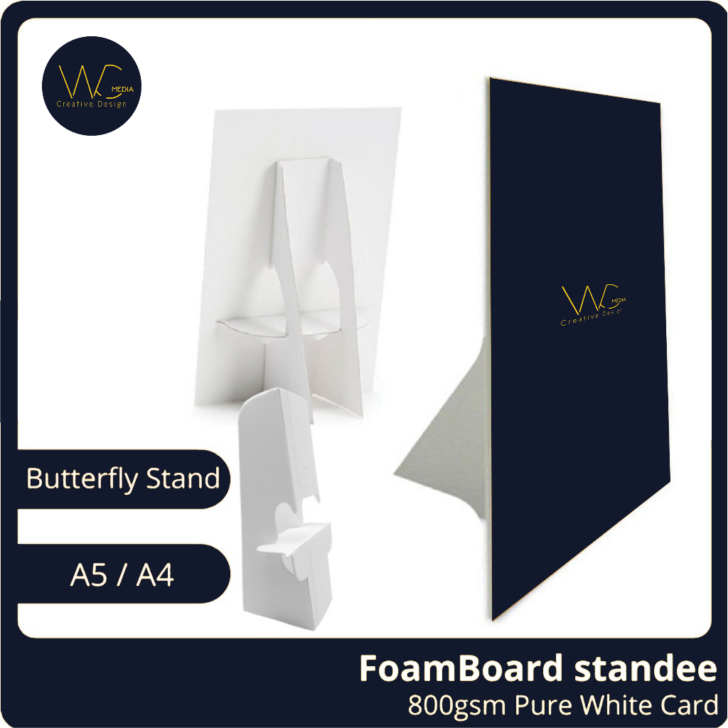 Butterfly Stand (Foam Board / PVC Board Table Standee) | Shopee Malaysia