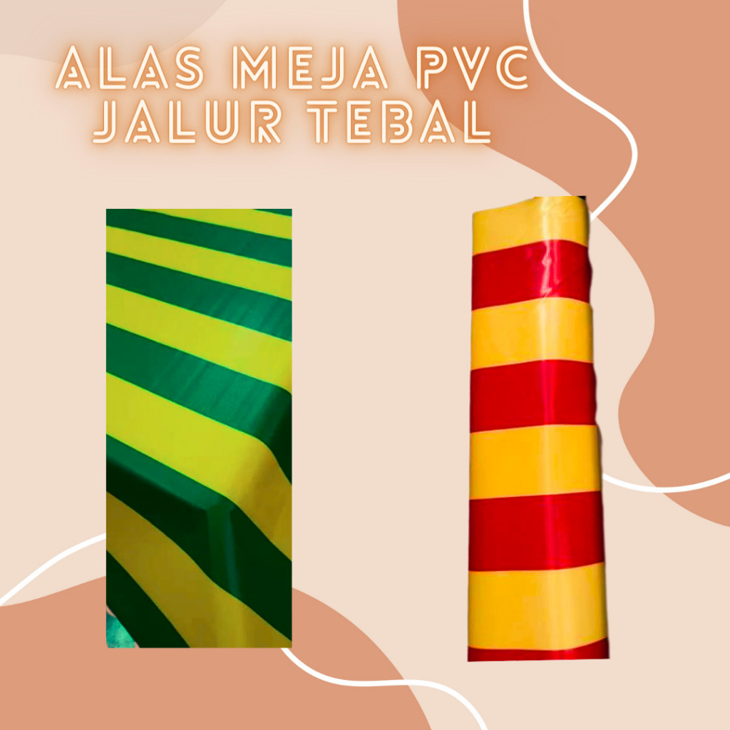 ALAS MEJA JALUR PVC / ALAS MEJA TEBAL MATERIAL PVC PER METER | Shopee ...
