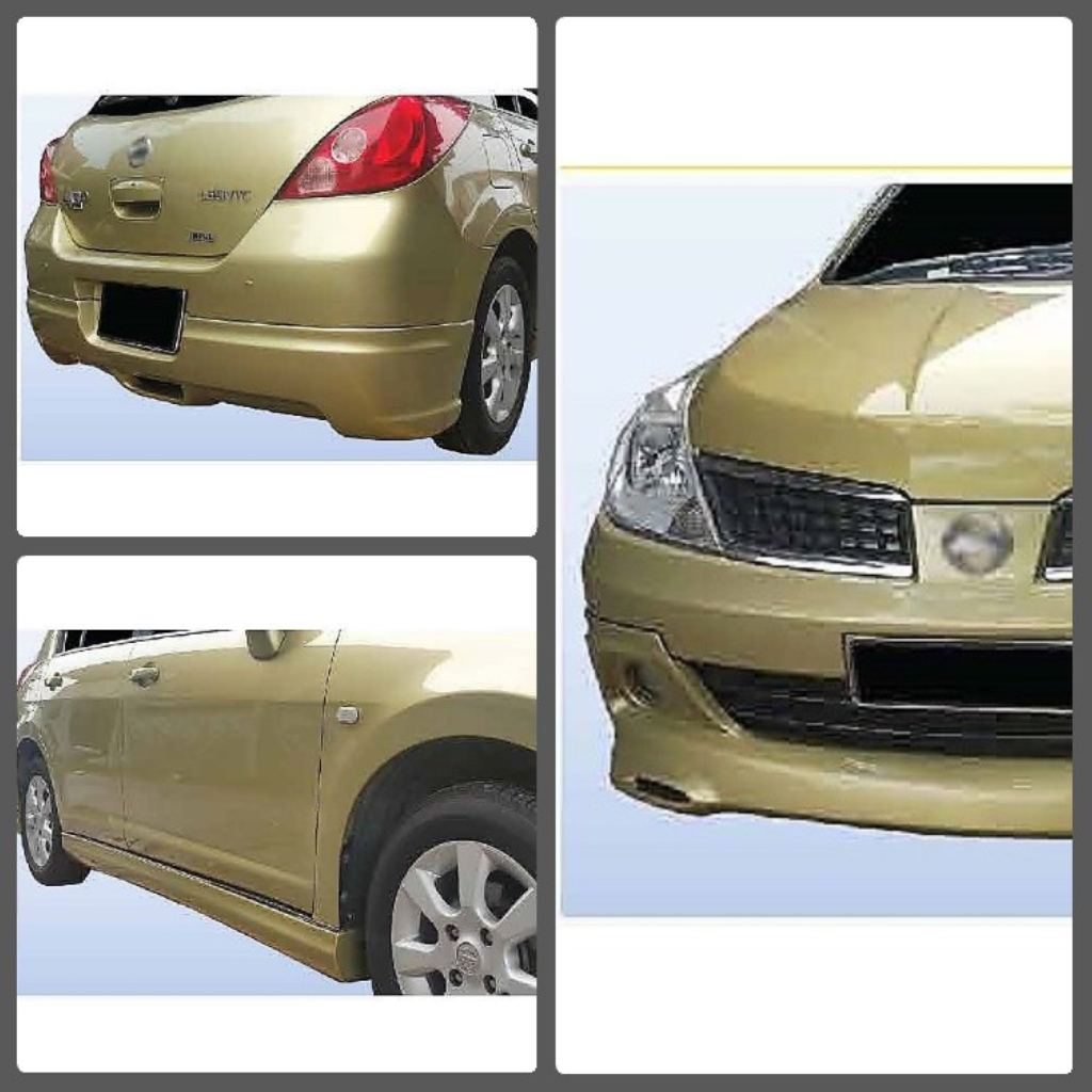 Nissan Latio Hatchback 2009 Impul Skirting Body Kit ABS Ready Stock ...