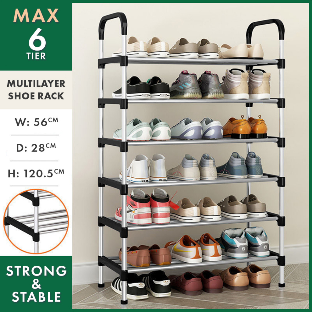 F&F : Rak kasut /rak kasut murah /shoes rack/rak kasut besi/Stainless ...