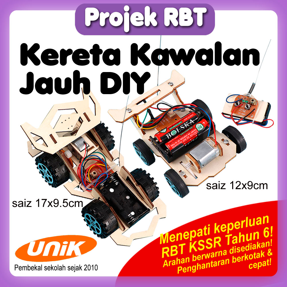 [UNIK] RBT Tahun 6 KSSR - Kereta Kawalan Jauh DIY STEM - Projek Reka ...