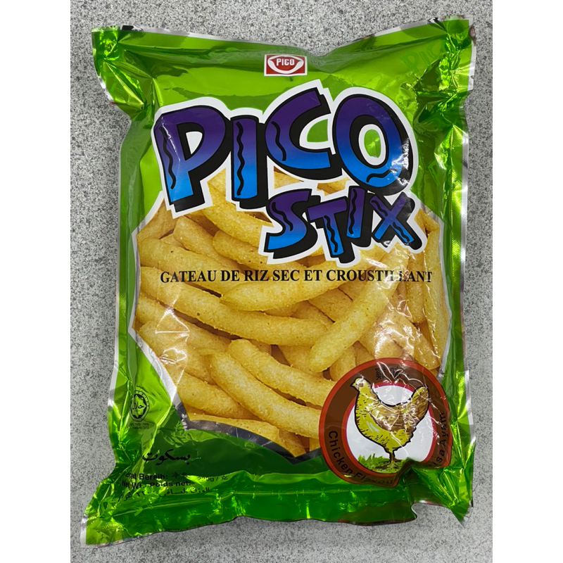 (220g) Pico Stix Chicken Flavoured Snacks Keropok 鸡味饼零食 Halal | Shopee ...