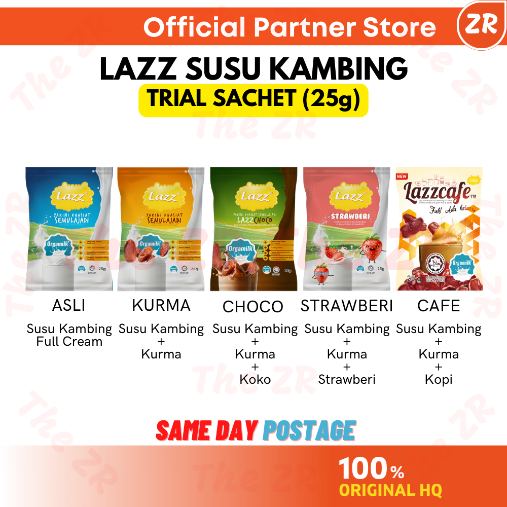 ZR LAZZ Susu Kambing Sachet Trial Sample Tester Pack Original HQ [ Asli ...