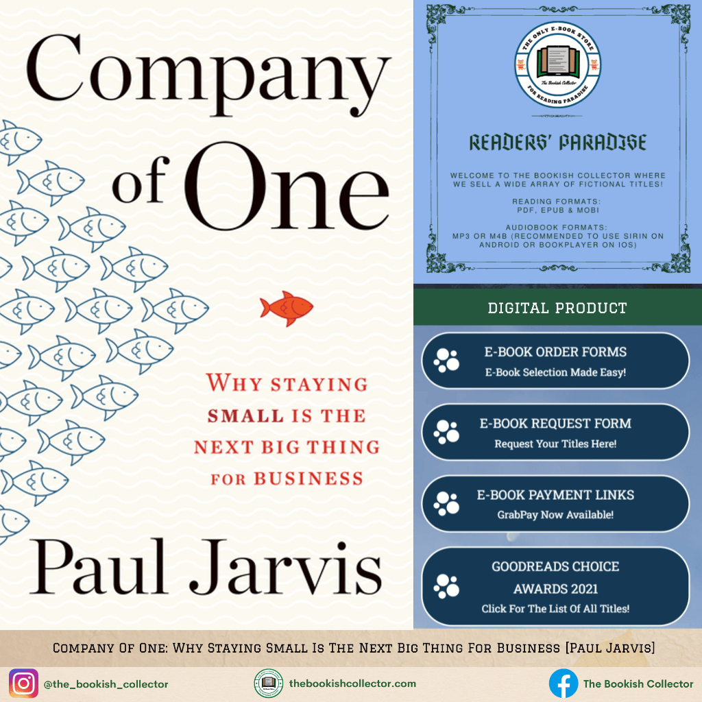 Company Of One: Why Staying Small Is The Next Big Thing For Business [Paul Jarvis] | Shopee Malaysia