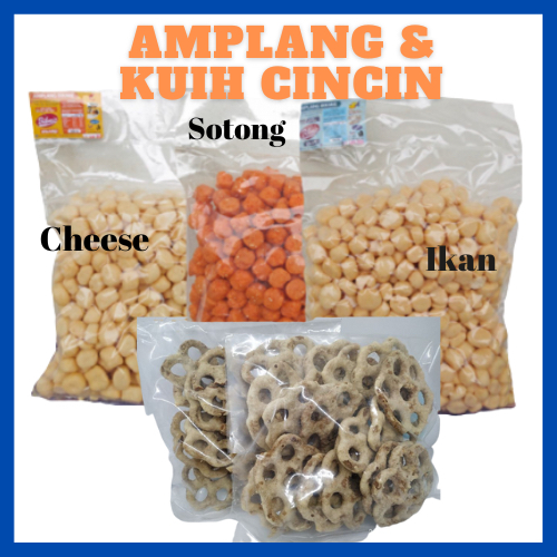 Keropok Amplang ( Ikan, Sotong, Cheese) Kuih Cincin | Shopee Malaysia