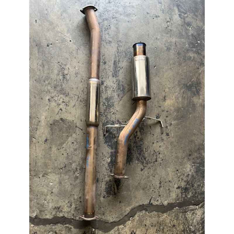 Original Mitsubishi Lancer Evolution Exhaust KakiMoto Regu 06R Titanium Set In 75MM For EVO7 ...