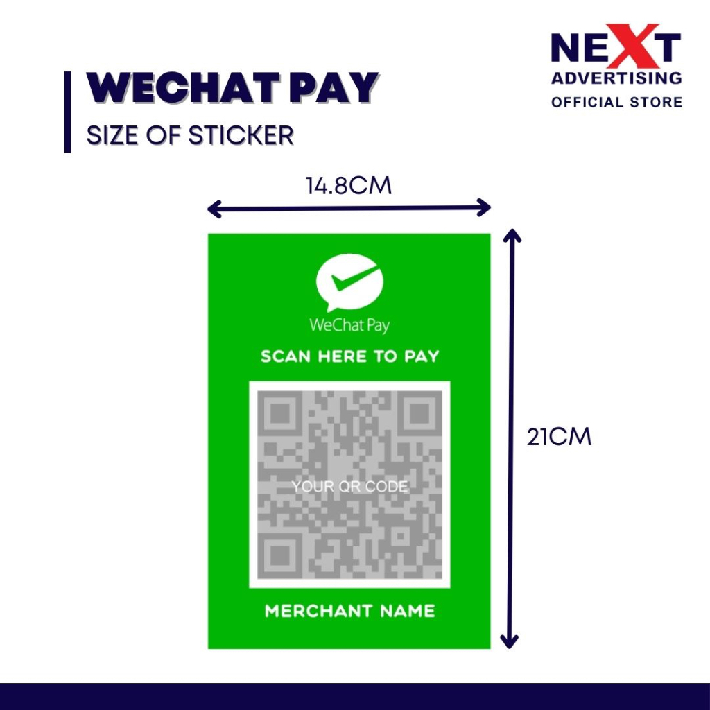 Premium A5 Size QR Code Payment Sticker | Sticker only | Shopee Malaysia